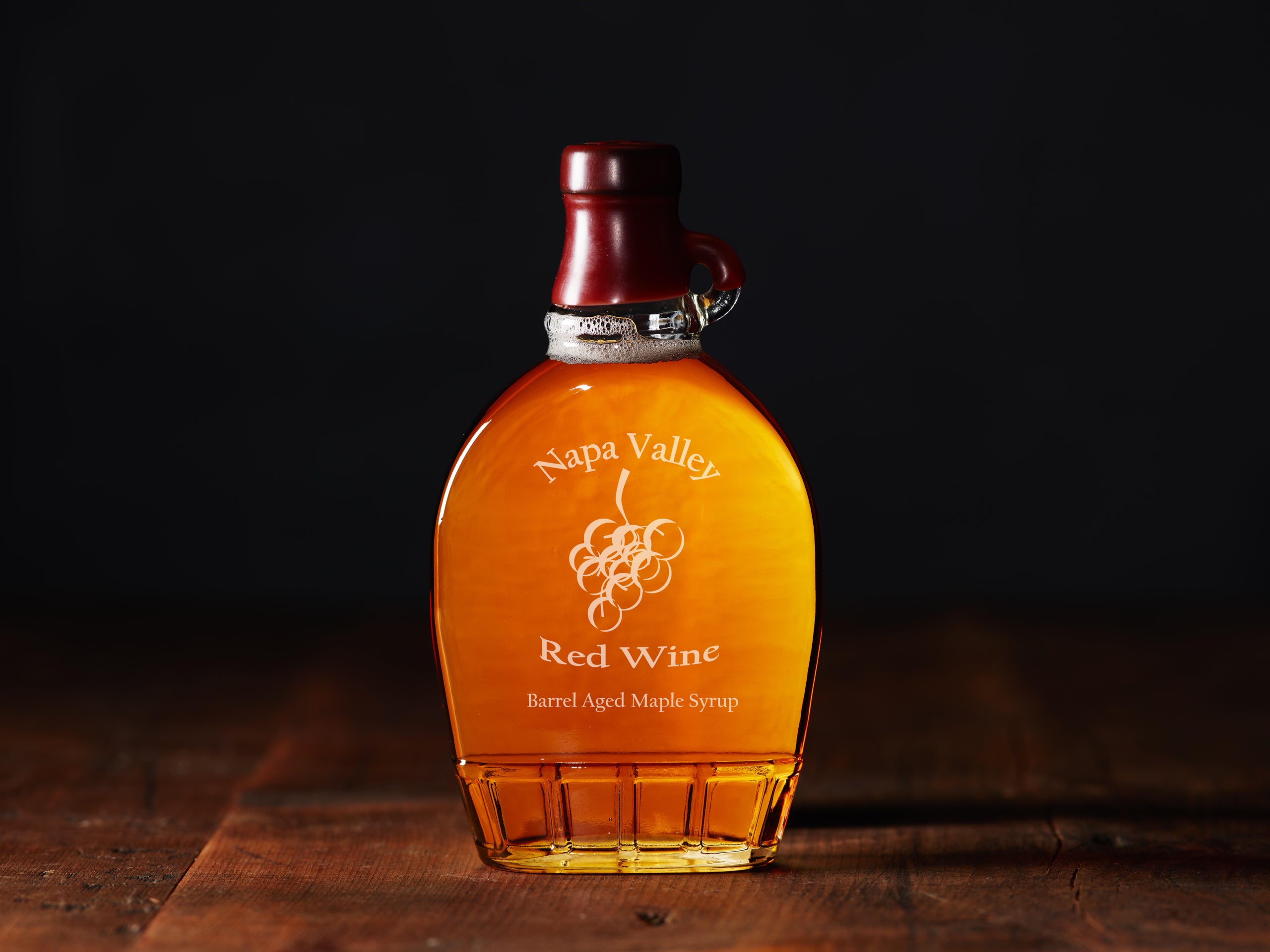 Napa Valley Red Wine Barrel Aged Maple Syrup. | Burton's Maplewood Farm